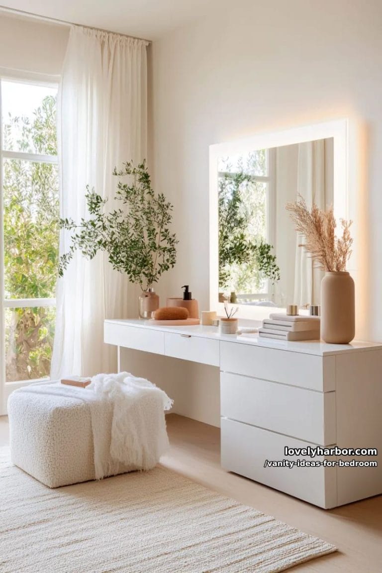 21 Stylish Vanity Ideas For Your Bedroom - Lovely Harbor