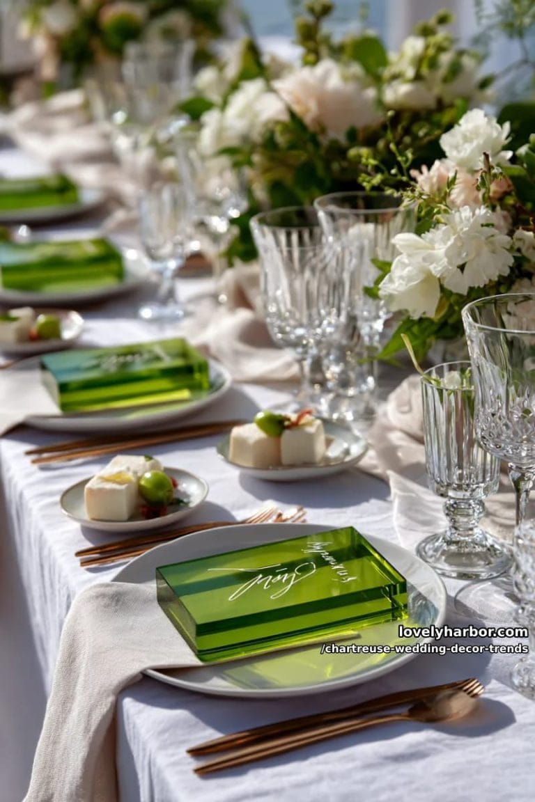 15 Chartreuse Wedding Decor Trends You Should Try - Lovely Harbor