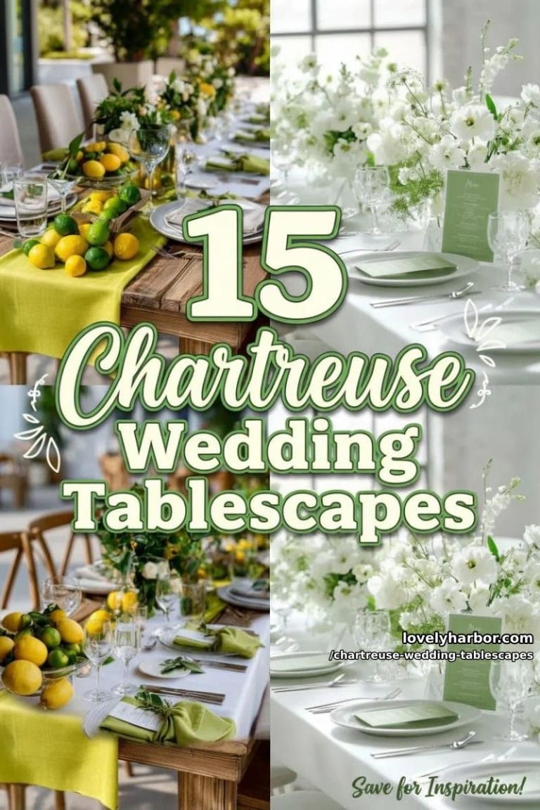15 Chartreuse Tablescapes For Contemporary Weddings - Lovely Harbor