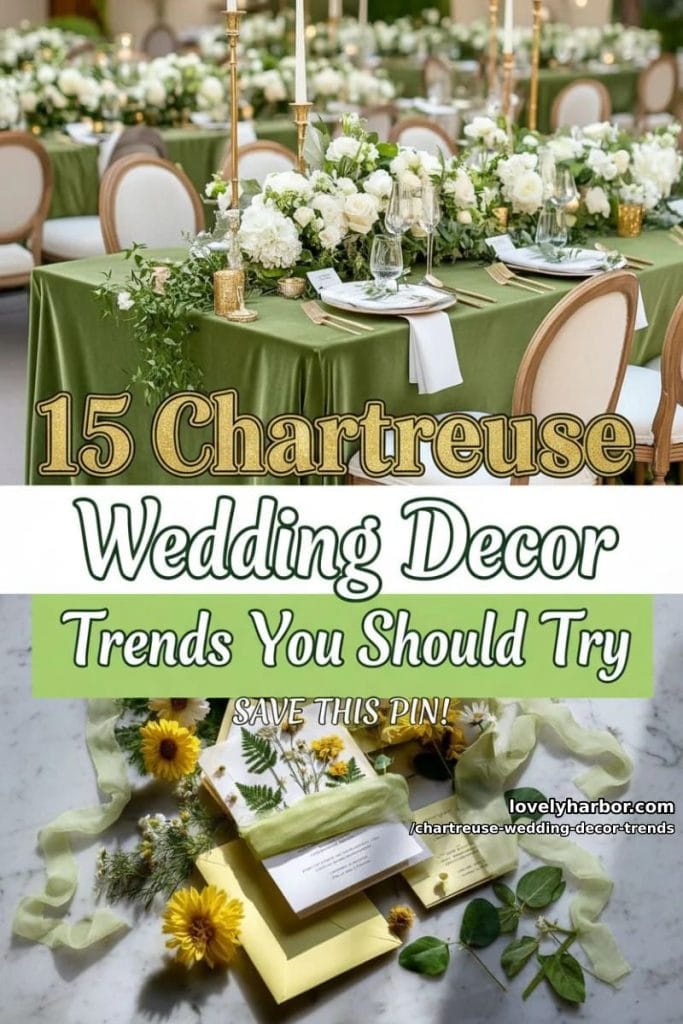15 Chartreuse Wedding Decor Trends You Should Try - Lovely Harbor