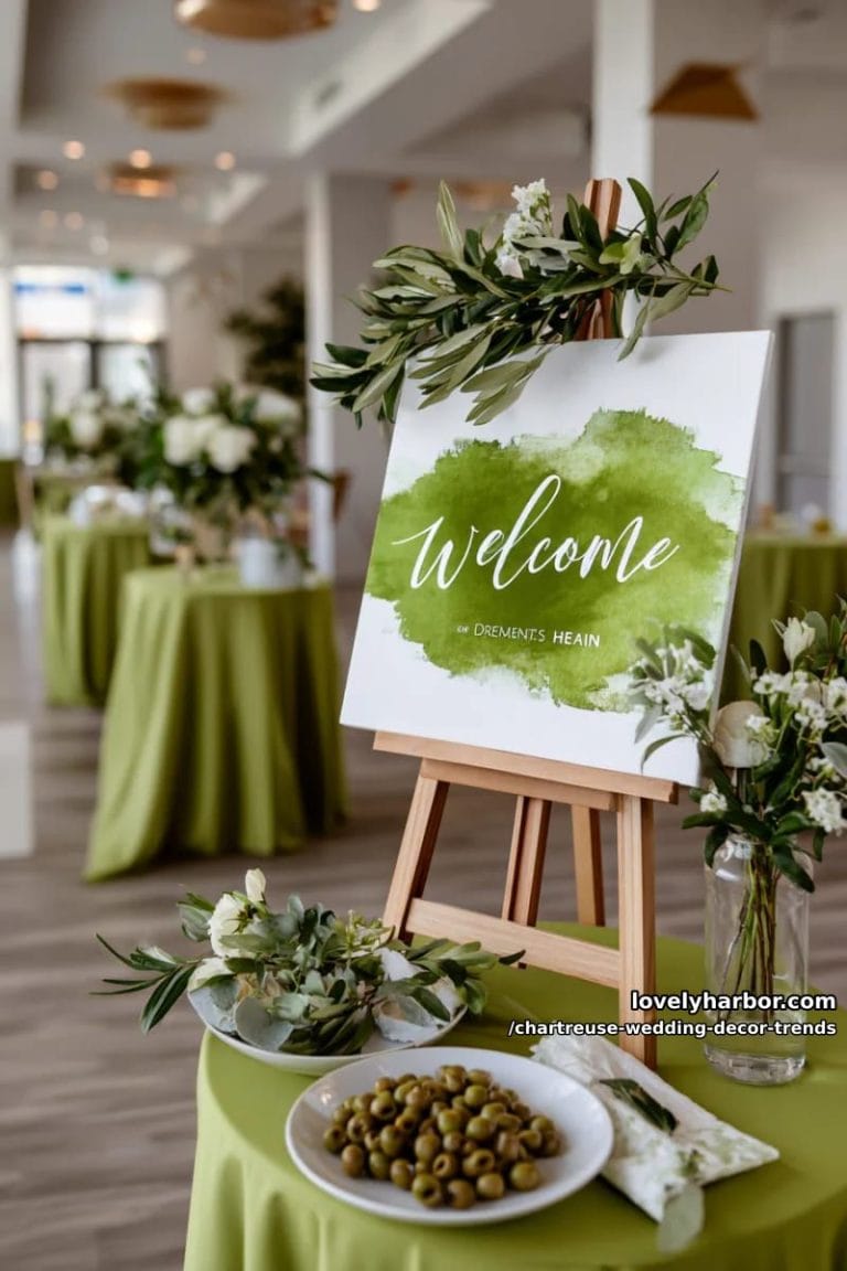 15 Chartreuse Wedding Decor Trends You Should Try - Lovely Harbor