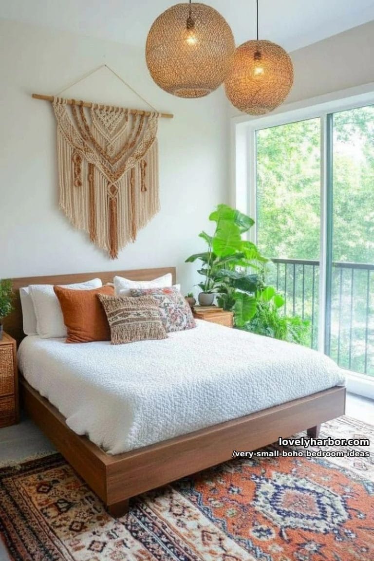 19 Very Small Boho Bedroom Ideas For A Cozy Retreat - Lovely Harbor