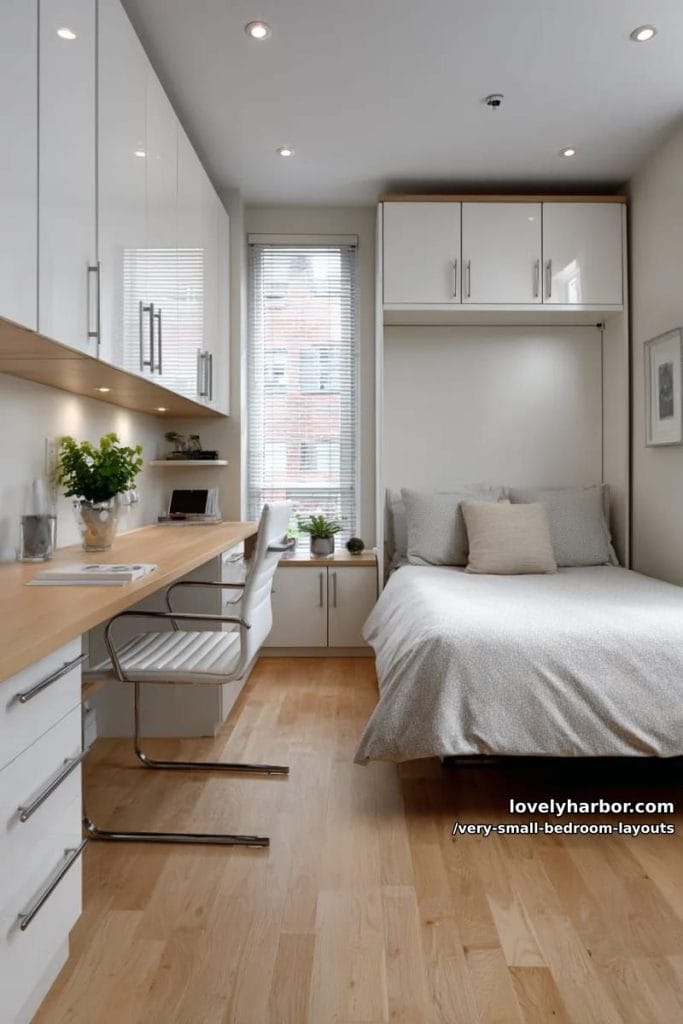 15 Functional Layouts For Very Small Bedrooms - Lovely Harbor