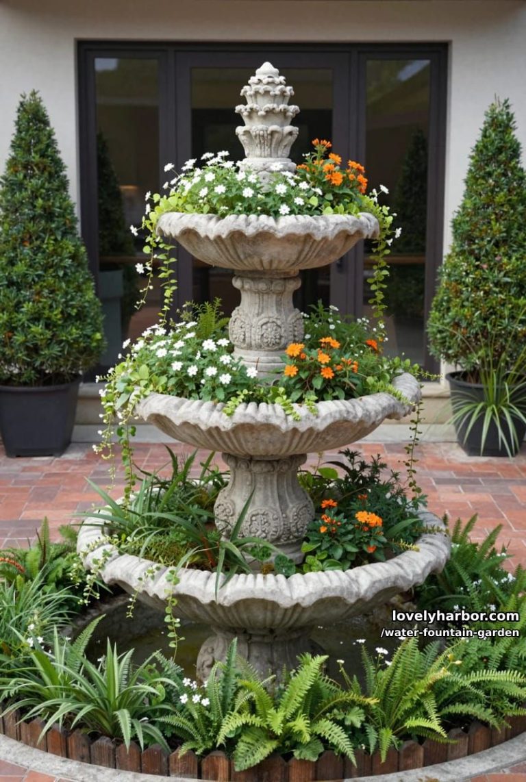 20 Gorgeous Water Fountain Ideas For Your Garden - Lovely Harbor