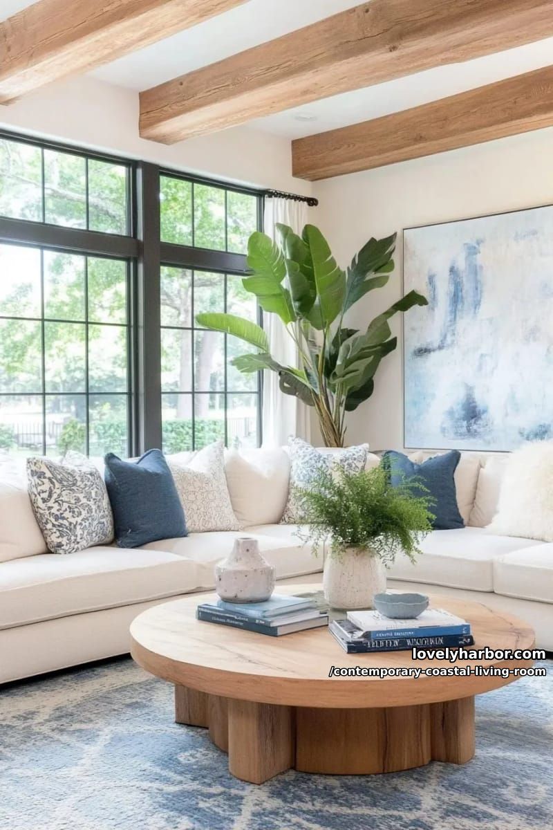 19 Contemporary Coastal Living Rooms With Clean Modern Edge - Lovely Harbor